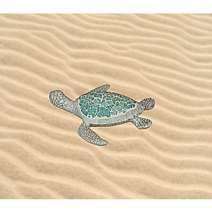 Things2Die4 7 Inch Resin Sea Turtle Sculpture Wall Hanging Beach Home Decor Decorative Art