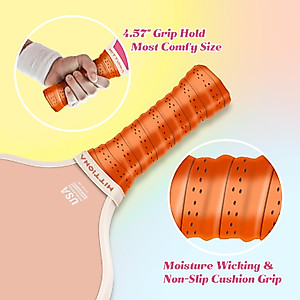 HITTIONA Pickleball Paddles - Fiberglass Pickleball Paddles Set of 2, USAPA Approved Pickle Ball Rackets 2 Pack with 4 Pickleball Balls, 1 Pickleball Net Bag, Paddles Ball Set for Beginners