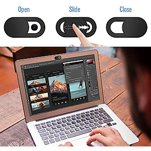 LorXI Webcam Slide Cover, 3 Pack Ultra Thin Camera Cover Slide Apply to Laptop, Tablet, Smartphone, Protect Your Privacy (Couple Panda)