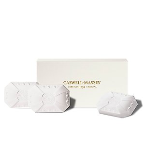 Caswell-Massey Castile Bar Soap, Womens Body Wash, Hand Soap, and Face Wash, Moisturizing Natural Body Soap for Bath or Shower, Gardenia, 3 (3.5 oz bar) Gift Set