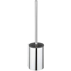 Keuco Plan Toilet Brush Set - Polished Chrome with Black Insert and Brush - 14972010200