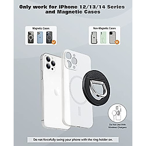 Magnetic Phone Ring Holder,Adjustable Finger Ring Stand Magnet Phone Grip, Only Work for iPhone 14 Plus 13 12, Pro, Pro Max, Mini, Mag Safe Accessories