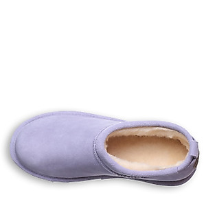 BEARPAW Women's Super Shorty Persian Violet Size 10 | Women's Ankle Boot | Women's Slip On Boot | Comfortable Winter Boot