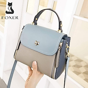 Leather Satchel Handbags for Women Fashion Small Crossbody Bags Lady Medium Mini Top Handle Bag Female Luxury Woman Purse