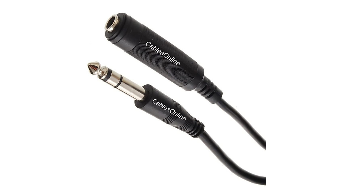 CablesOnline 25ft TRS Male to Female Headphone Cable