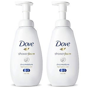 Dove Instant Foaming Body Wash for Soft, Smooth Skin Deep Moisture Cleanser That Effectively Washes Away Bacteria While Nourishing Your Skin,13.5 oz (Pack of 2)