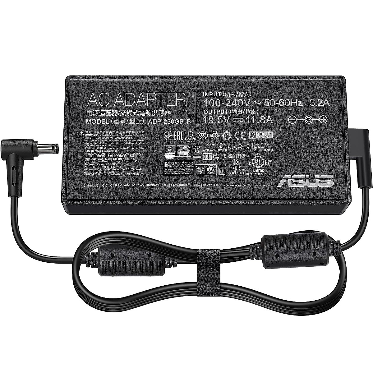 New 19.5 V 11.8A 230W Laptop Charger Fit for Asus ADP-230GB B ROG FX95G FX95D FX95DU FX86F VX60G GL504GS GX501 GX501V GX501VI GX502GW GX701 GA502DU GU502GU AC Power Adapter
