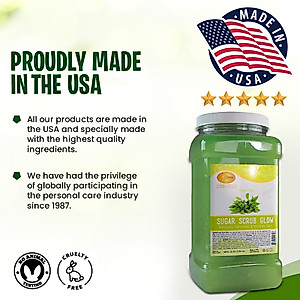 SPA REDI - Sugar Body Scrub, Green Tea, 128 Oz - Exfoliating, Moisturizing, Hydrating and Nourishing, Glow, Polish, Smooth and Fresh Skin - Body Exfoliator