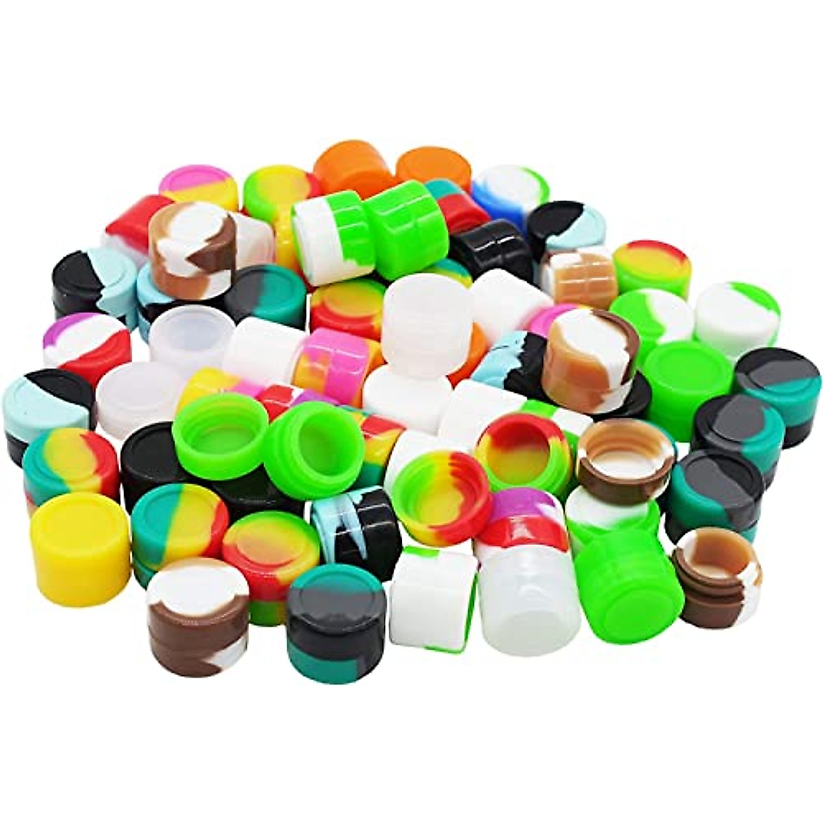 KUVIS 2ml Silicone Containers Concentrate Airtight Oil Non-stick Food Grade Jars (30)