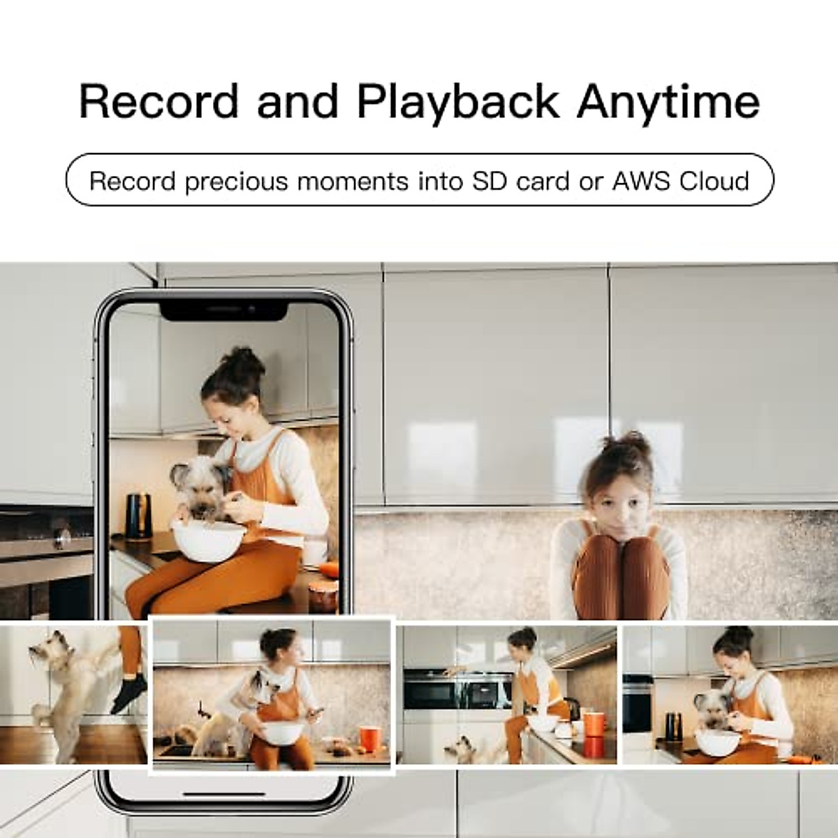 ULOFY 2K/3MP 360° Pet Camera with Phone App, 2.4G WiFi Only, Indoor Security Camera for Baby/Dog, Pan/Tilt Video Baby Monitor with Super IR Night Vision, Motion Detection, 2-Way Audio, Work with Alexa