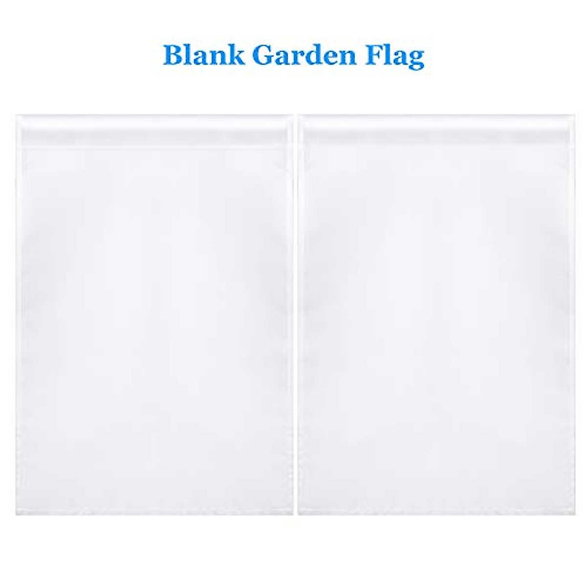 Tatuo Blank Garden Flags DIY Lawn Garden Flags Polyester White Banners Flag Yard DIY Decorative Flag for Indoor Outdoor Courtyard Decorations, 11.8 x 17.7 Inches (24)