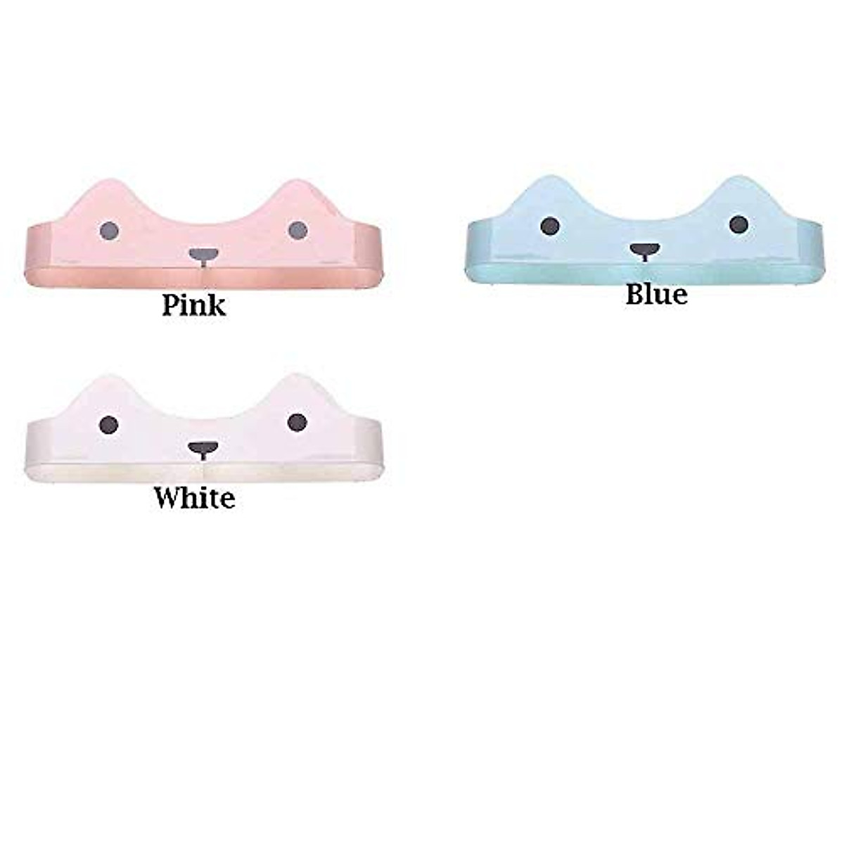 ANMMBER Slippers Rack Shoes 1 Wall Mounted ABS Collapsible Holder Hanger Foldable Towel Storage with Self Adhesive for Bathroom (Color : E)