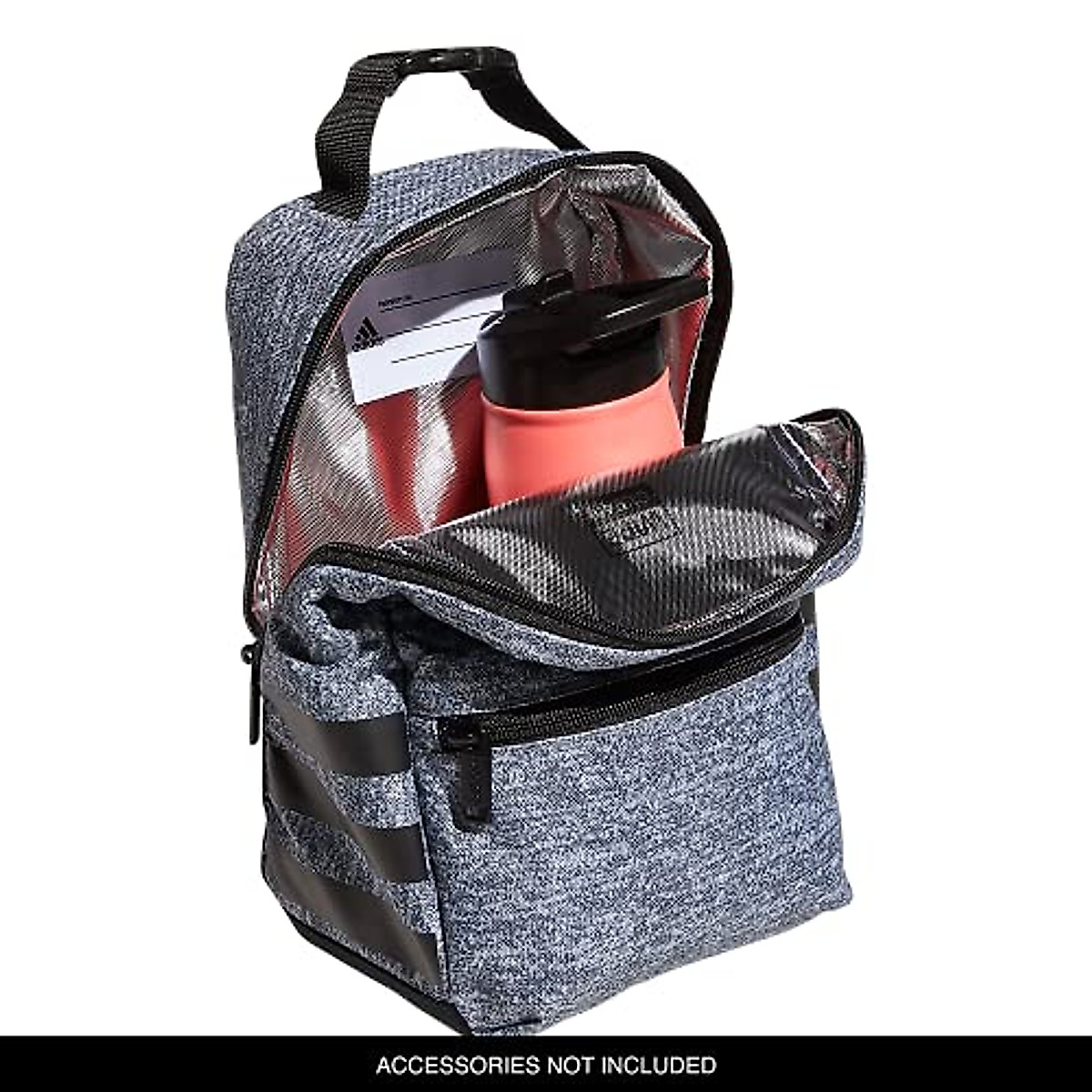 adidas Santiago 2 Insulated Lunch Bag, Jersey Onix Grey/Black, One Size
