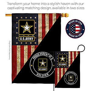 US Army Proud Parent of A Soldier Flag Armed Forces Wall Tapestry Lawn Decoration MILITARY Home Decor House Garden Yard Banner United State American Veteran Gifts Made in USA