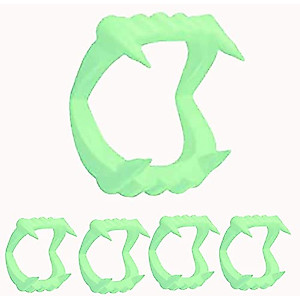 Halloween Teeth Glow in The Dark Fangs Teeth, Dress-Up, Pretend Play (24-Pack)