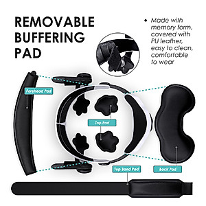 for Oculus Quest 2 Elite Head Strap, VR Game Headstrap, Comfortable Adjustable VR Headset Accessories Head Strap for Replacement