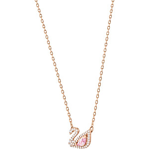SWAROVSKI Dazzling Swan Necklace Rose Gold/Rose Gold Shiny Plating One Size