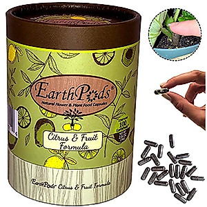EarthPods Premium Fruit & Citrus Plant Food – Easy Organic Fertilizer Spikes – 100 Capsules – Boost Bloom, Fruit Flavor, Root Growth (Great for Dwarf Meyer Lemon, Lime, Orange, Avocado, Banana Trees)