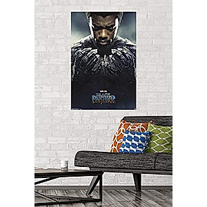 Trends International Marvel Cinematic Universe Black Panther - One Sheet Wall Poster, 22.375" x 34", Premium Unframed Version
