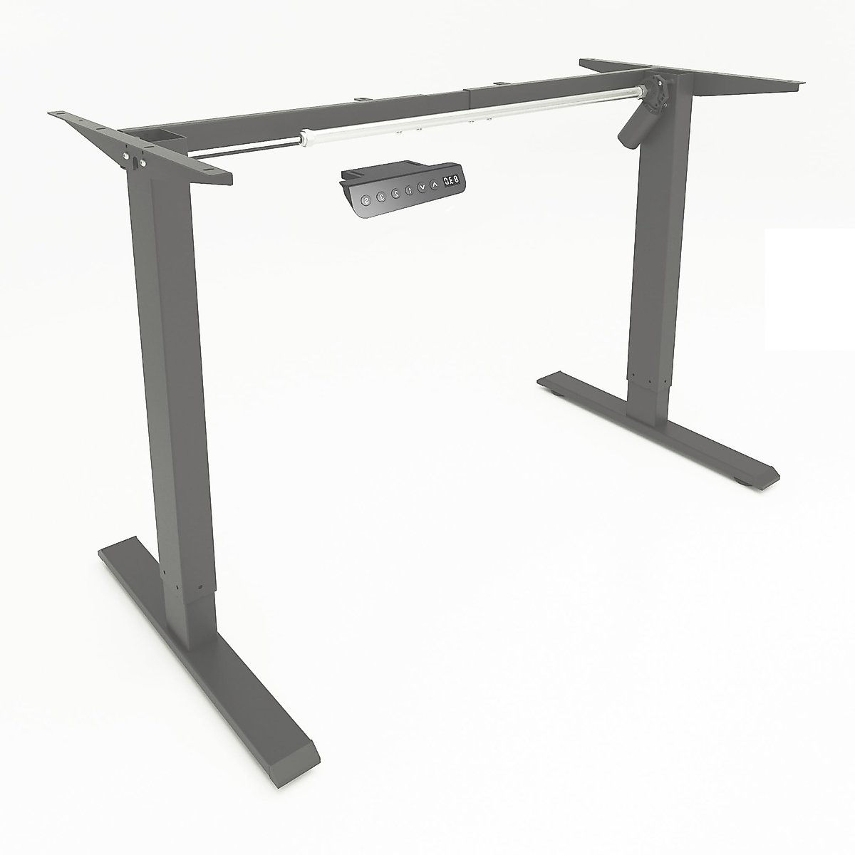 Win Up Time Standing Desk Frame - Standing Desk Legs, Adjustable Desk Frame, Sit Stand Desk Frame, Smart Controller System for 48''-70'' Desk Top,DIY Workstation (Grey Frame Only)