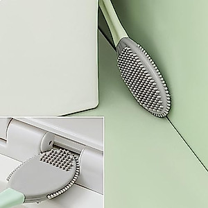 Wall Mounted Toilet Brush With Snail Shape Holder Toilet Cleaner Long Handle Cleaning Brushes For Bathroom Accessories Toilet Cleaning Brush