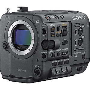 Sony FX6 Full-Frame Cinema Camera (Body Only) (ILME-FX6V) + Bag + Memory Wallet + Cleaning Kit - Starter Bundle (Renewed)