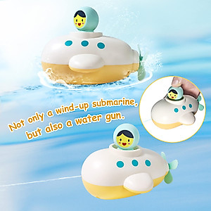 Bath Toys Gifts for Age 3 4 5 6 7 8+ Years Old Kids Boys Girls Toddlers - Swim Pool Bathtub Tub Toys for Toddlers Summer, Stacking Cup with Wind Up Water Toys for Baby Birthday Christmas