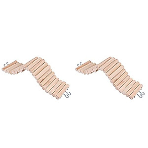 PATKAW Teething Toys Teething Toys Teething Toy of 2 Hamster Climbing Ladder- Parrot Climbing Toy Parrot Ladder Bird Ladder Toy Bird Cage Ladder Teething Toys Teething Toy Bird Toys