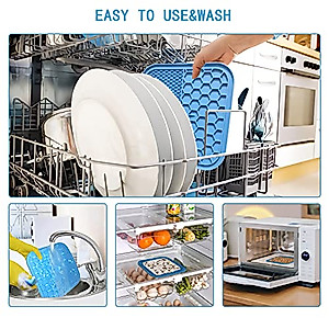 Kabetig Silicone X Large Dog Lick Mat for Dogs with Suction Cups - Dog Licking Mat/Pad for Anxiety and Boredom Relief - Alternative to Slow Feeder Dog Bowl - Use for Food/Treats/Yogurt/Peanut Butter