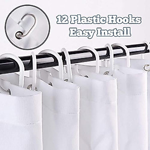 LIGHTINHOME Retro Cabin Shower Curtain 60Wx72H Inches Rustic Bear Deer Country Hunting Wildlife Lodge Tribal Farmhouse Western Bathroom Home Decor Cloth Fabric Waterproof Polyester Set with Hooks