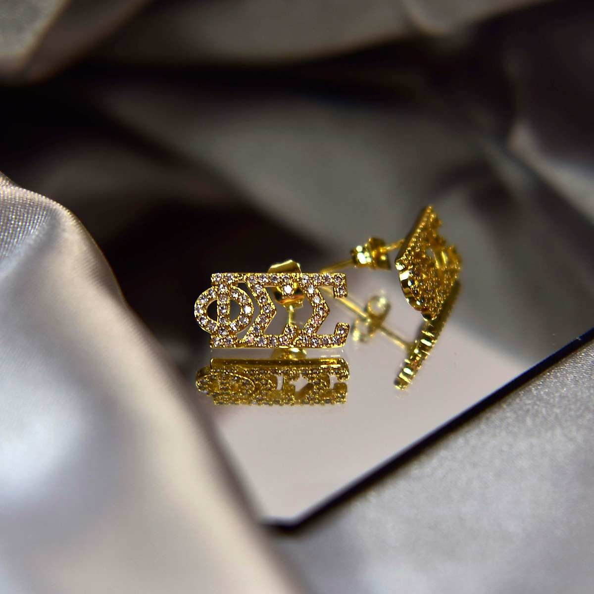 Sorority Shop Sigma Kappa Earrings — SK 18K Gold Plated Sorority Gifts Earrings, Long-Lasting Sigma Kappa Gifts for Women