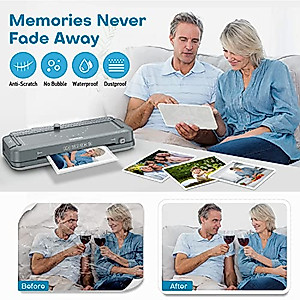 Laminator, A4 Laminator Machine, WORIKIZE Thermal Laminator with Laminating Sheets 20 Pouches for Home Office School