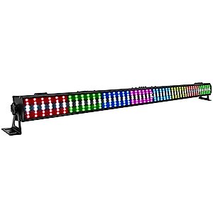 OPPSK LED Stage Wash Light Bar - 100W 288LEDs RGBW DJ Light Bar with Chasing Function Pixel Mapping Strobe Lighting Effects Uplights for Events Concert Music Live Show Wedding Party Stage Lighting