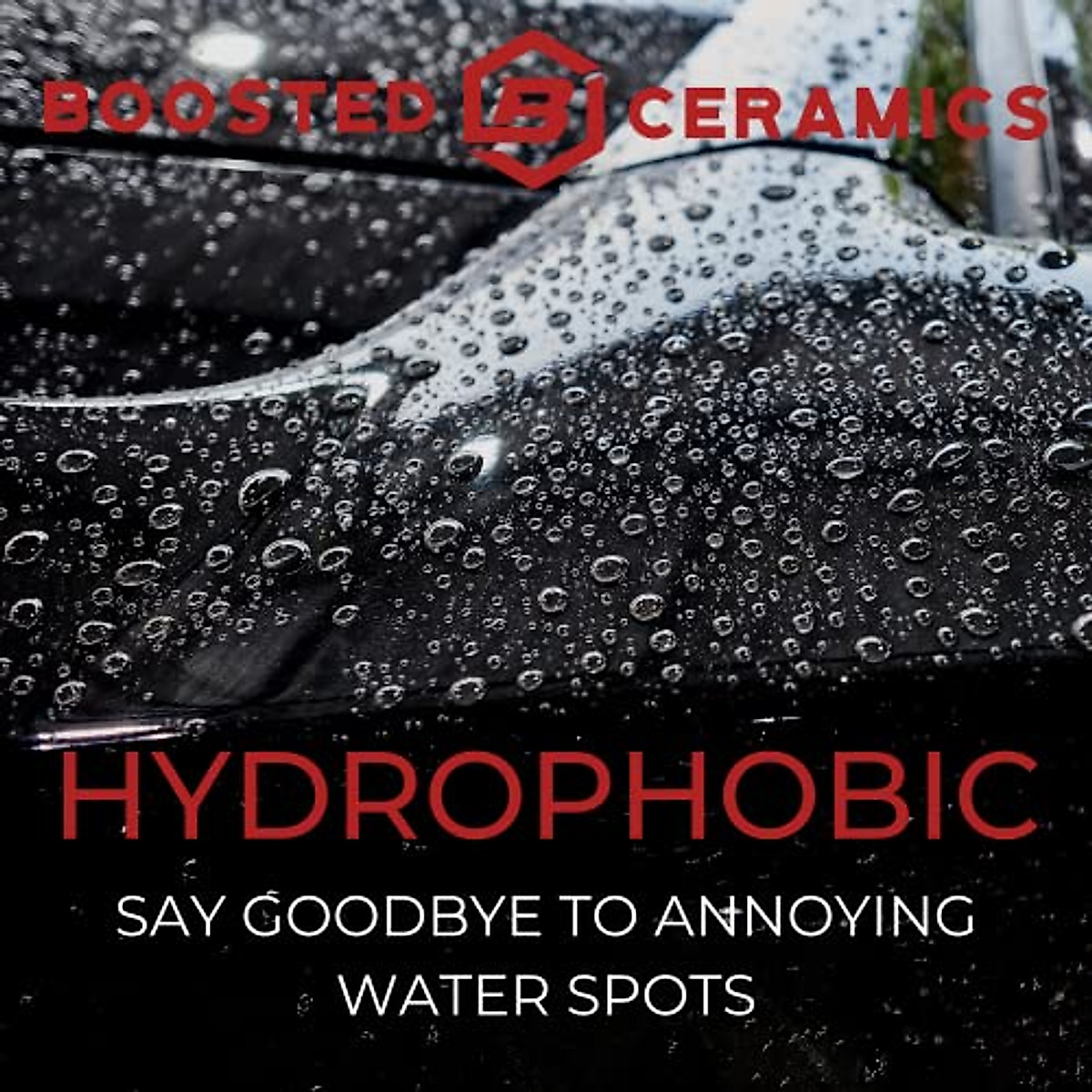 Boosted Ceramics 9H Nano Ceramic Coating Kit - Hydrophobic Professional Coating Kit - Si02 Protection for Cars, Trucks, Motorcycles, RV & Boat