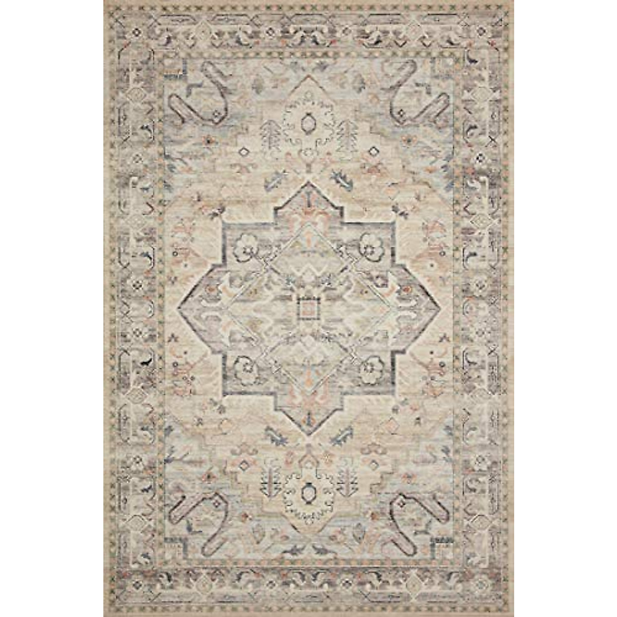 Loloi II Hathaway HTH-07 Multi Traditional Area Rug 7'-6" x 9'-6"