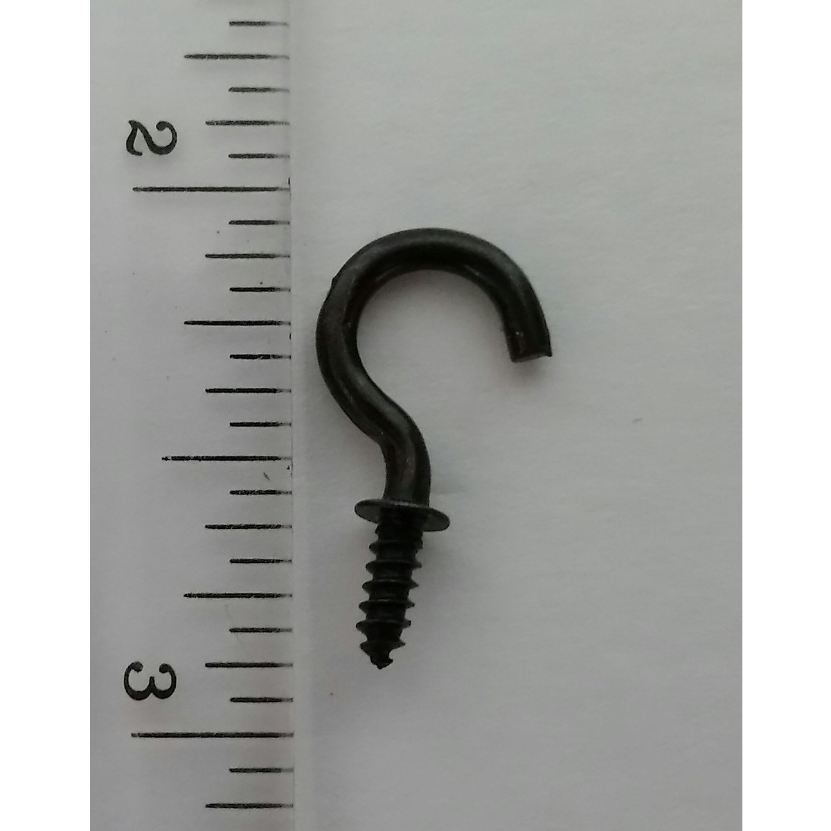 TD Designs Bronze/Black Cup Hooks 1/2" Key Jewelry Hooks Screw in (Pack of 20) Small