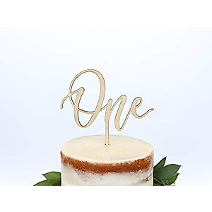 First Birthday Cake Topper for Smash Cake - One