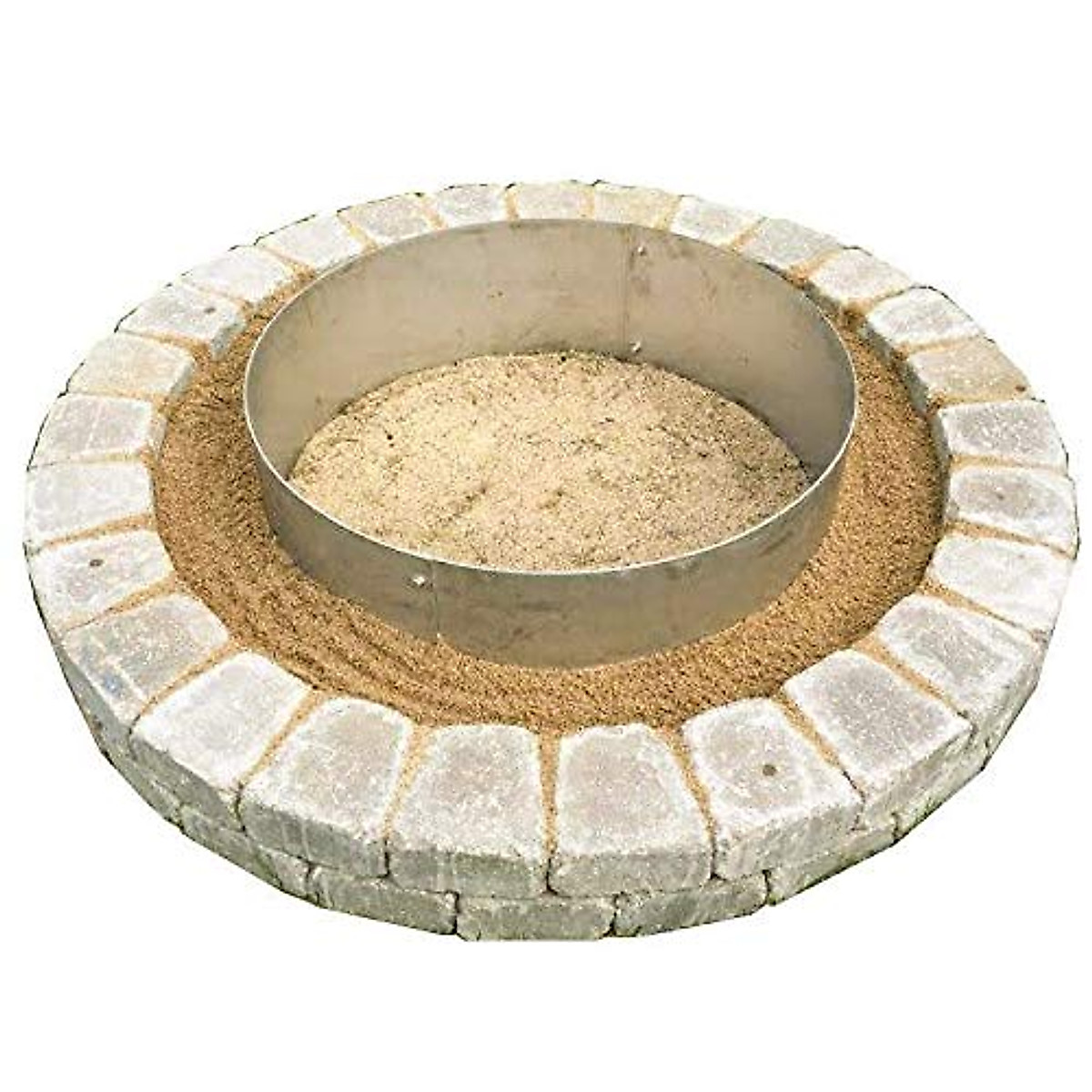 18" Deep Fire Pit Liner-Campfire Ring 45" Diameter Stainless Steel