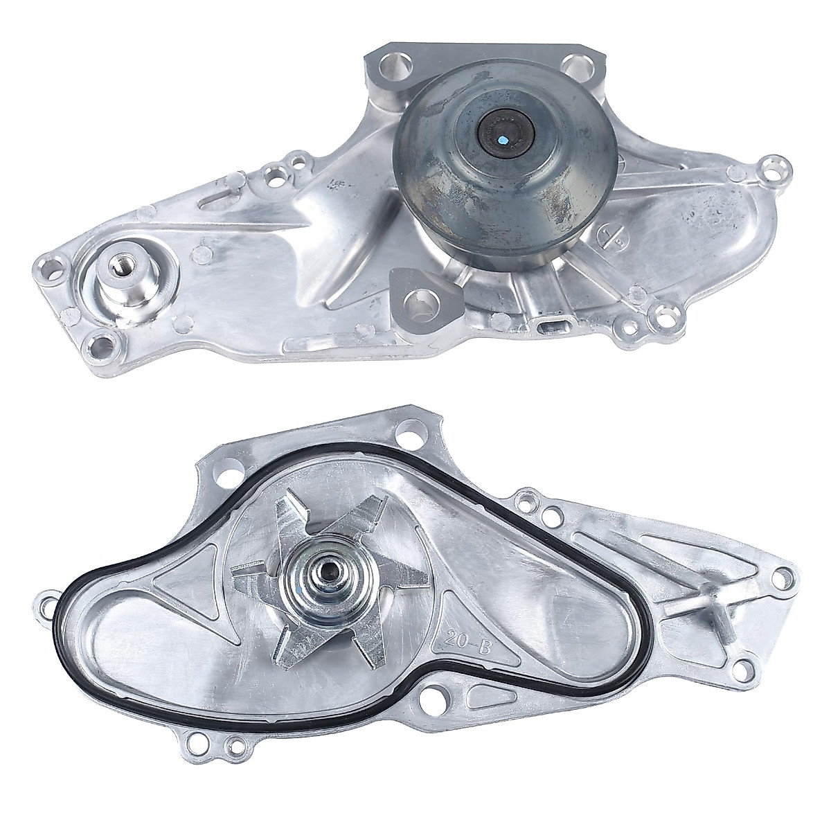 KUSATEC TKH002 Engine Timing Belt Kit with Water Pump Fit for 03-18 Acura MDX RDX RL TL TSX ZDX; Honda Accord Crosstour Odyssey Pilot Ridgeline; Saturn Vue 3.0L 3.5L 3.7L; TCKWP329 19200-RDV-J01