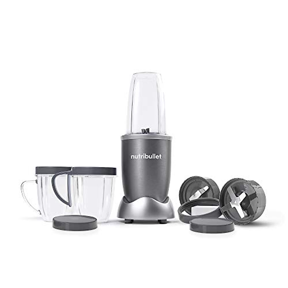 NutriBullet NBR-1201 12-Piece High-Speed Blender/Mixer System, Gray (600 Watts)