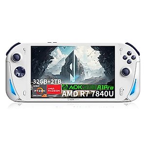 AOKZOE A1 Pro [CPU AMD R7 7840U-32GB+2TB] 8 Inches PC Win 11 OS Mini Handheld Video Game console laptop tablet PC