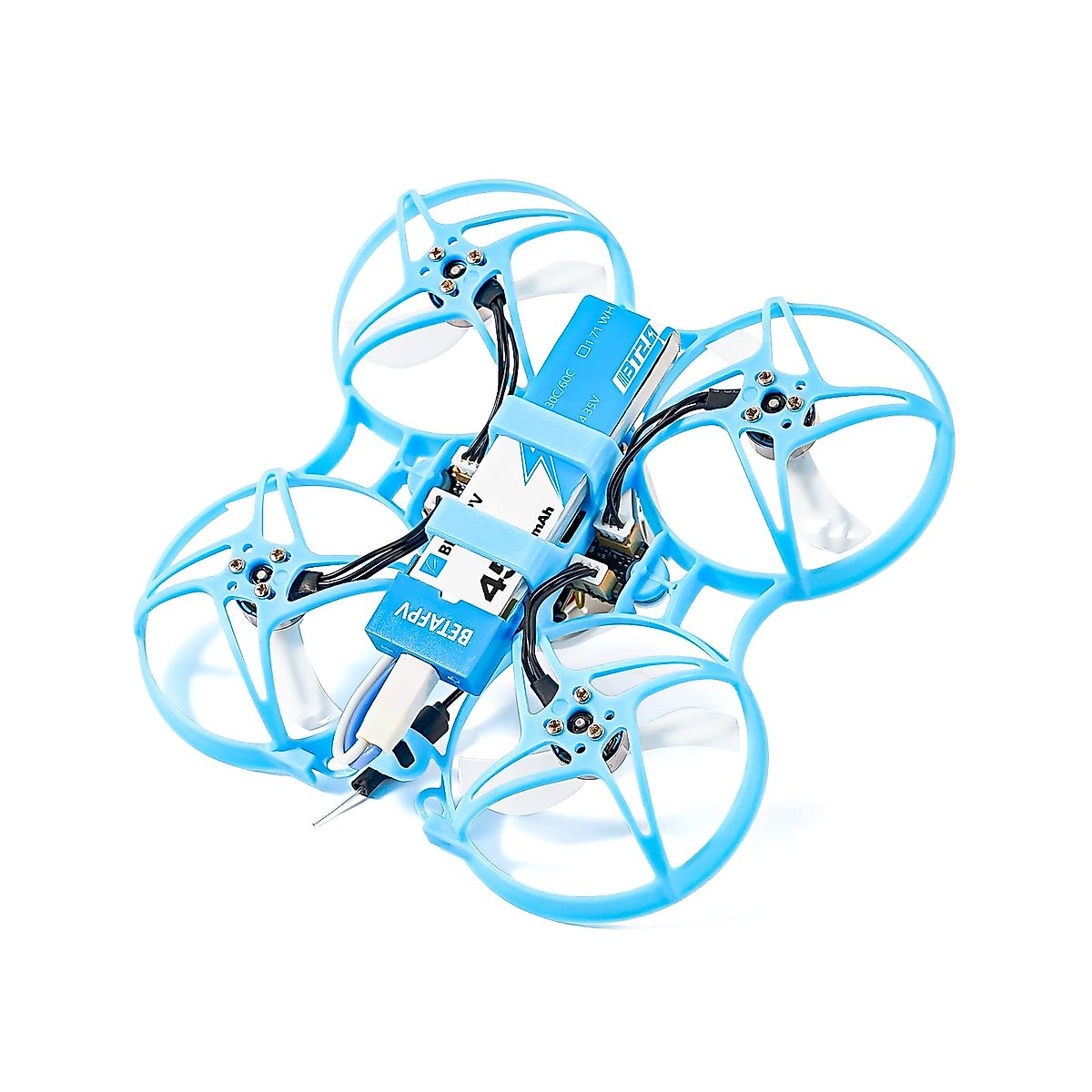 BETAFPV Meteor75 1S Micro FPV Whoop Drone Quadcopter for FPV Racing Freestyle Flight Indoor Outdoor Fly Up to 6 Minutes with F4 1S 5A Flight Controller 0802SE 19500KV Motor C03 Camera - Frsky