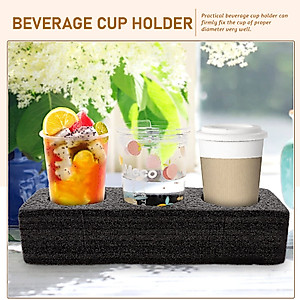 Cabilock Milk Tea Cup Holder Compostable Cup Holder Portable Coffee Cup Food Tray Pearl Wool Coffee Tray Disposable Trays Cup Carrier Foam Pearl Cotton Bottle Rack Takeaway Box re-usable
