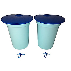 Maple Syrup Tapping Kit - Plastic Bucket, Bucket Lid, and Maple Sap Tapping 5/16" Tree Saver Spile/Spout - (Pack of 2)