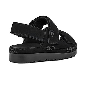 UGG Girls K GOLDENSTAR Slingback Sandal, Black, 13 Little Kid