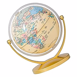 Hohopeti Universal Earth Instrument Desk Toys Mini Toys for Kids Retro Home Decor Revolving Globe 3d Interactive Children Globe Plastic Tellurion Globe Rotating Globe Decor Tabletop Craft