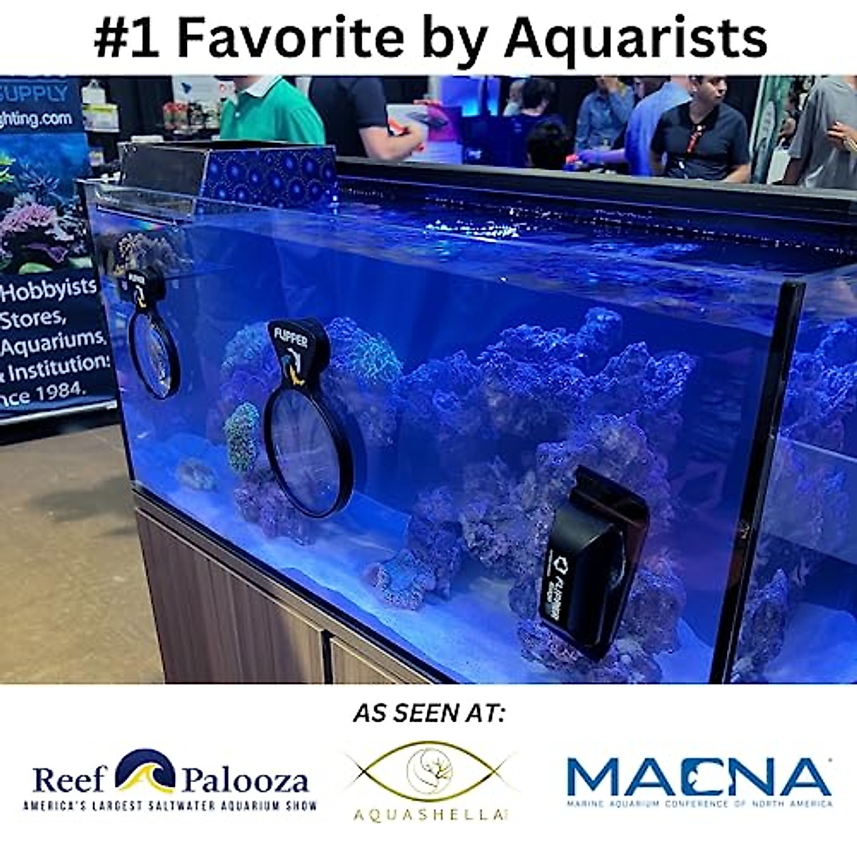 FL!PPER DeepSee Aquarium Magnifier Magnetic Viewer – Fish Tank Magnifying Glass – Magnetic Magnifying Glass Ideal for Photography – Flipper Fish Tank Accessories, 4"