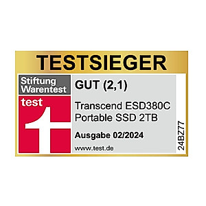 Transcend TS2TESD380C 2TB USB 3.2 Gen 2x2 USB Type-C ESD380C Portable SSD Solid State Drive