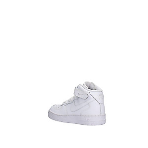 Nike Boys' Air Force 1 Trainers, White (White/White 113), 5 Big Kid