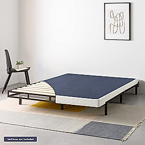 Best Price Mattress 4 Inch Metal Box Spring Mattress Support with Wood Slats, Full